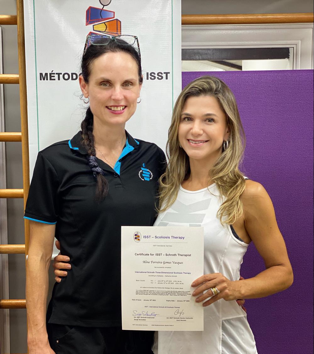 Fisioterapeuta Aline Vasques conclui formação internacional em ...